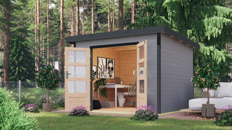 Modernes Gartenhaus bei Karibu im Onlineshop entdecken!